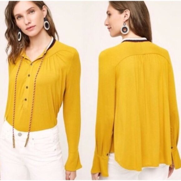 Akemi + Kin | Tops | Anthropologie Akemi Kin Goldie Maigold Henley ...